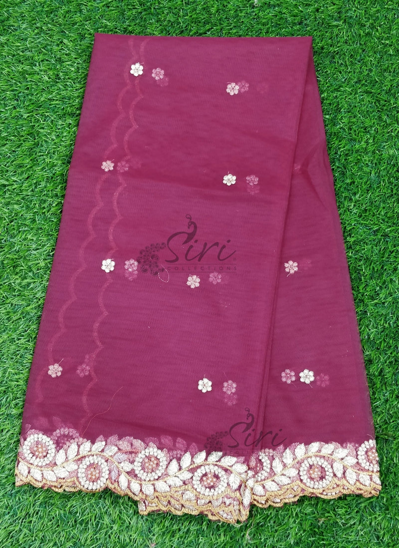Designer Net Cut Work Dupatta – Siri Collections