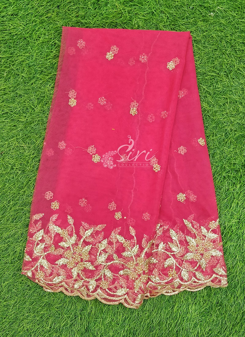 Designer Net Cut Work Dupatta – Siri Collections
